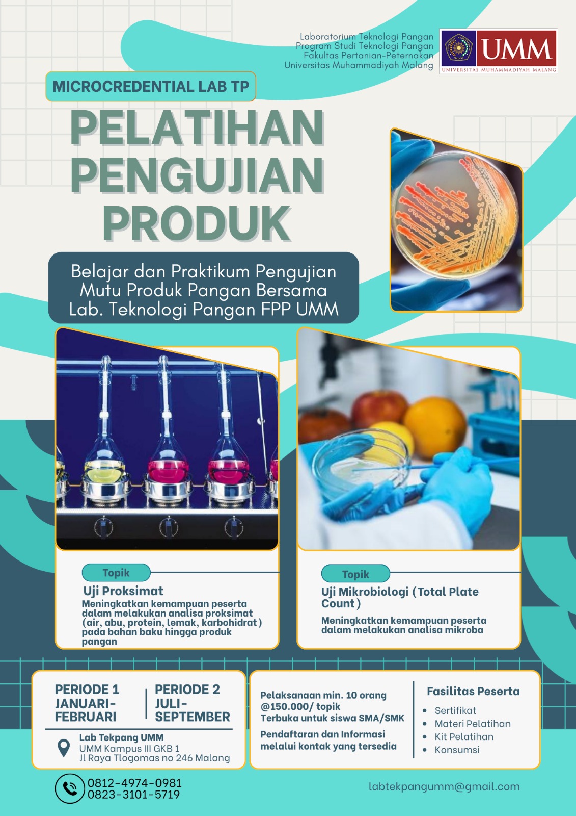 Program Pelatihan Laboratorium - Program Studi Ilmu dan Teknologi ...